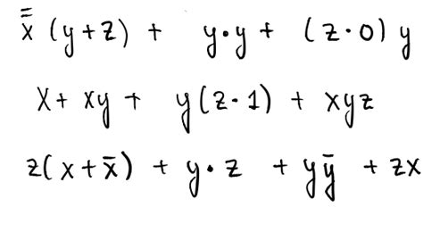 Simplify Each These Boolean Expression And Write Chegg