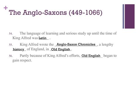 The Anglo Saxons Ppt Download