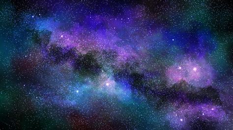 Purple Night Starry Sky