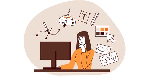 Girl Computer Testing Clip Art