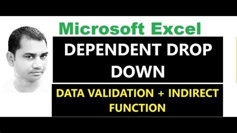 Data Validation With Indirect Function Excel Dependent Drop Downs In Data Validation Hindi