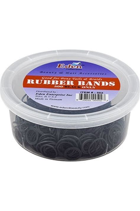 500 Black Rubber Bands Ny Hair And Beauty Warehouse Inc