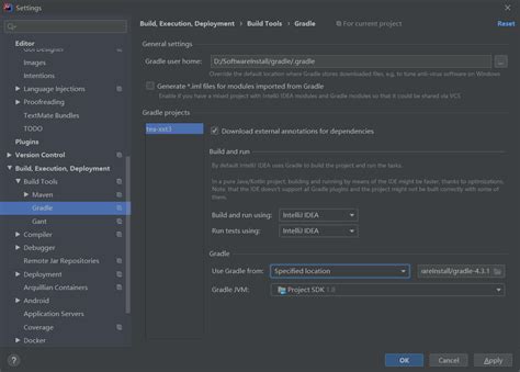 Gradle Idea Gradle Gradle User Home Use Gradle From Gradle