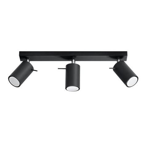 Lampa Sufitowa RING Czarna Punktowa