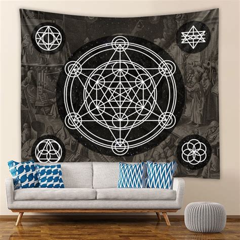 Art Bedside Bedroom Wall Decoration Partition Curtain Whathomy