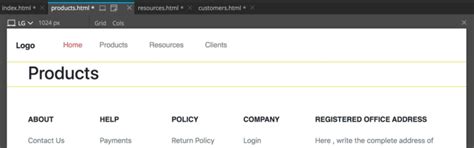 Creating A Reusable Navigation Component In Multi Page Projects Pinegrow Web Editor