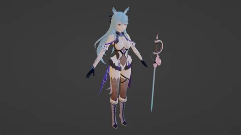 【龙与世界的尽头】菲尔敏，mmd模型下载，mmd动作下载，mmd场景下载，mmd资源库，mmd绑骨建模k帧接单，mmd道具下载