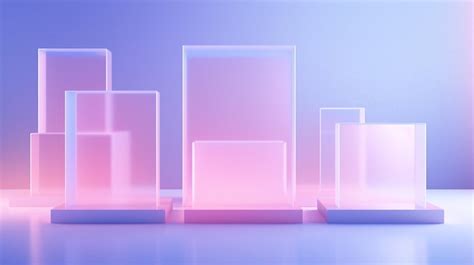 Premium AI Image Glossy Frosted Glass Morphism On Editable Background Mockup AI Generated