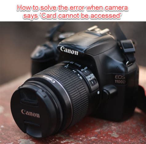 How To Fix When Camera Says ‘card Cannot Be Accessed Hi5 Software