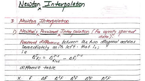 Unit 3 Curve Fitting Newton Interpolation Prashant YT Numerical Method BE Civil 5th