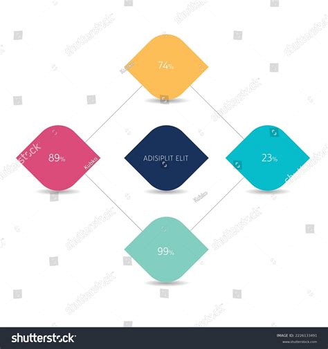 Flowchart Infographics Scheme Workflow Diagram Stock Vector Royalty