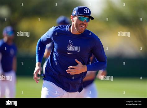 Los Angeles Dodgers First Baseman Freddie Freeman Participates In