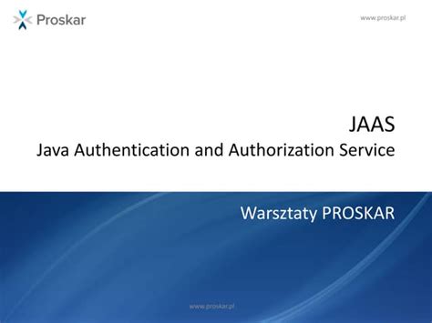 java authentication and authorization service pdf programming
