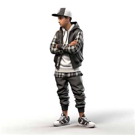 Premium Photo 3d Render Of Curious Teenager Leaning Forward