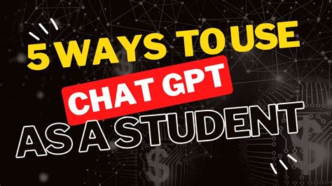 5 Ways To Use Chat GPT As A Student Without Getting Caught YouTube