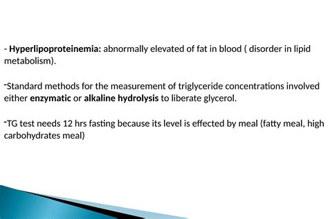 Triglyceride Estimation In Serum Enzymatic Method Ppt