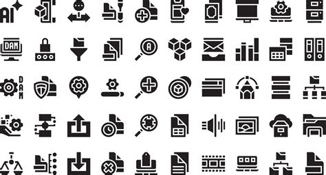 Digital Asset Management Icons High Quality Icons Collection With