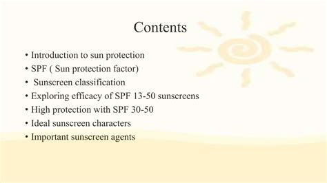 Introduction To Sun Protection Classification Of Sunscreens And Spf Pptx