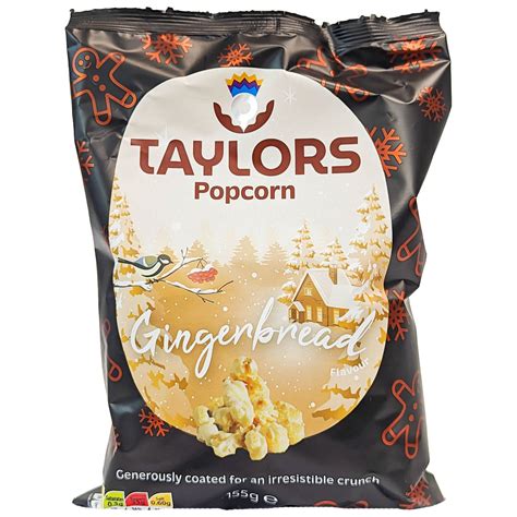 Taylors Mackies Gingerbread Toffee Coated Popcorn 155g Blightys