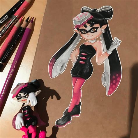 Callie Notebook Cover Fanart Colored Pencils Splatoon