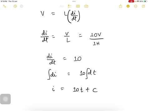 An Electrical Inductor Has A Defining Equation That Is The Same As A