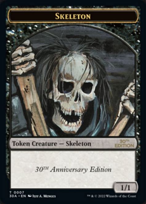 Skeleton Token 30th Anniversary Edition Magic The Gathering