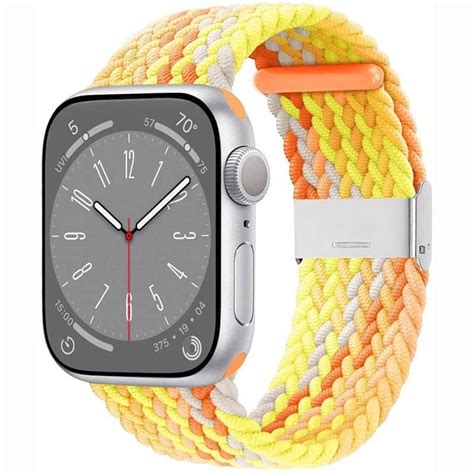 Flätat klockarmband Apple Watch 9 41mm Gradient orange Elgiganten