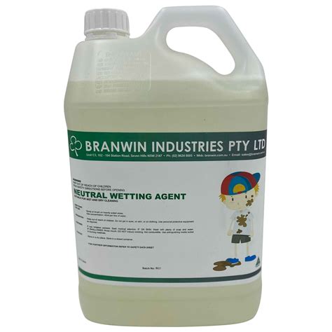 Neutral Wetting Agent 1 Branwin Industries Dry Cleaning Supplies Sydney