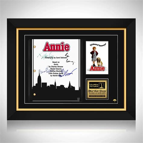 Annie Transcript Limited Signature Edition Custom Frame Rare T