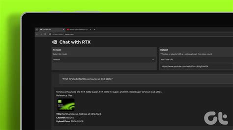 How To Download And Use NVIDIA Chat With RTX On Windows Guiding Tech