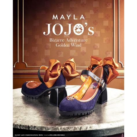 [sepatu] Mayla X Jojos Bizarre Adventure Iconic Shoes Object Pumps Narancia Ghirga Titip Jepang
