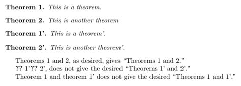 Numbering Cleveref For Dashes After A Theorem Number E G Theorem TeX LaTeX Stack Exchange