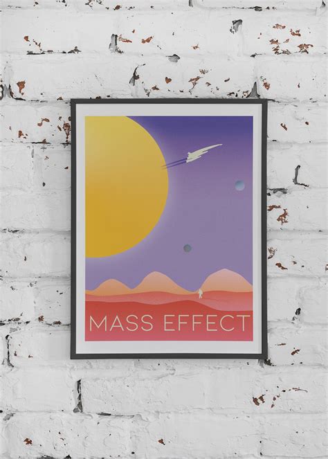 Mass Effect Wall Print Video Game Decor Games Room Art Etsy