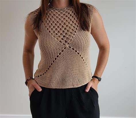 Crochet Pattern Granny Square Top Crochet Pattern Crochet Granny