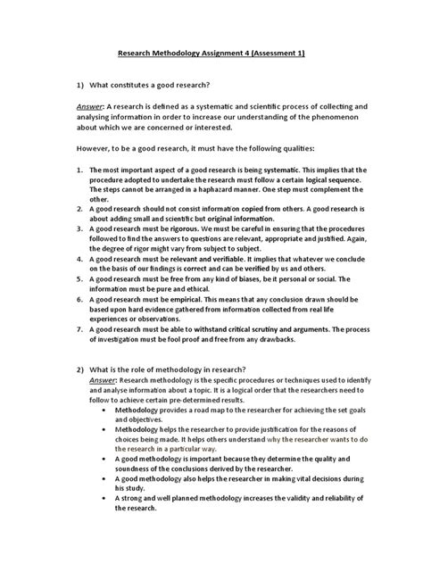 Research Methodology Essentials Guide Pdf Scientific Method