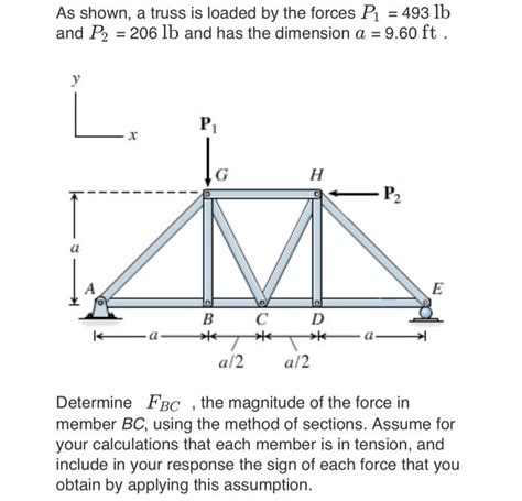 [solved] As Shown A Truss Is Loaded By The Forces P {1