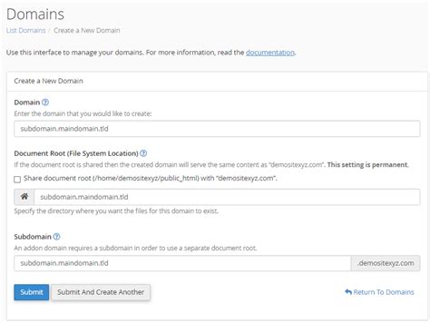 How To Add A New Website As A Subdomain Krystal Hosting Knowledge Base
