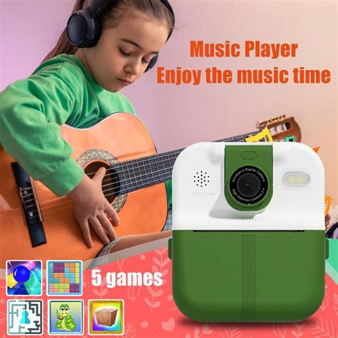 Câmera Infantil Para Impressão Instantânea De Fotos Câmera Digital Com Tela Ips Câmera De