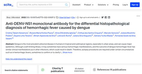 Anti Denv Ns1 Monoclonal Antibody For The Differential