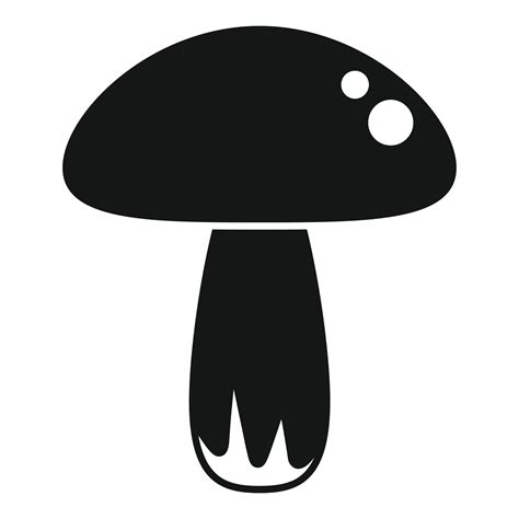 Mushroom Gmo Icon Simple Vector Food Agriculture 15151026 Vector Art