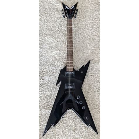 Dean Razorback X Electric Guitar In Classic Black 6 String Model Rzx Cbk