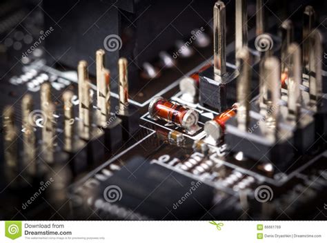 Electronic Collection Computer Circuit Board Stock Image Image Of Industry Microelectronic