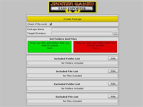 Easy Exporter ユーティリティ ツール Unity Asset Store
