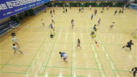 2023 제4회 한국 건강관리 협회장배 혼복d조 김선동 한지연 1경기 Youtube