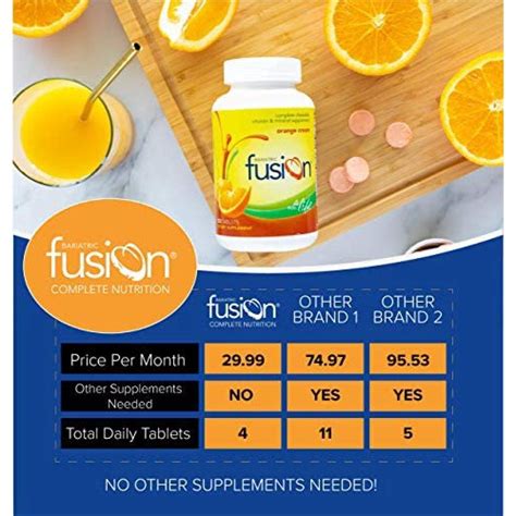 Bariatric Fusion Orange Cream Multivitamínico Bariátrico Mastigável