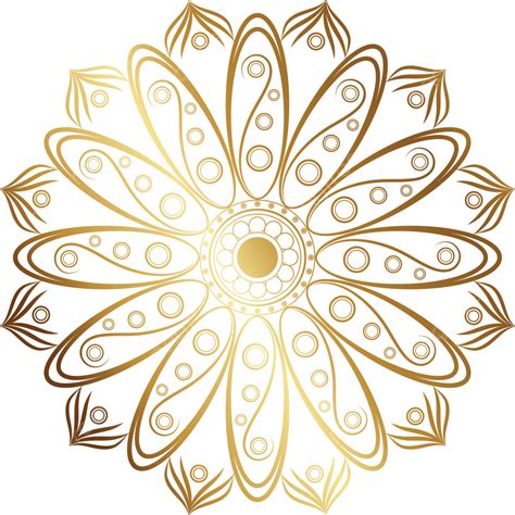 Mandala Golden Design Golden Golden Mandala Mandala Png And Vector