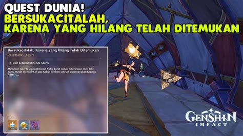 Bersukacitalah Karena Yang Hilang Telah Ditemukan Quest Dunia Genshin Impact YouTube