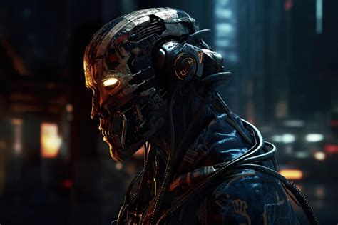 Premium Ai Image Robot In The City