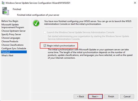 Windows Server 2016 Update Services Initial Configuration Wsus 2016