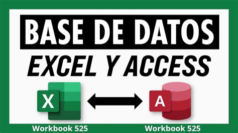 Cómo Crear Una Base De Datos Desde Cero En Excel Y Access Youtube